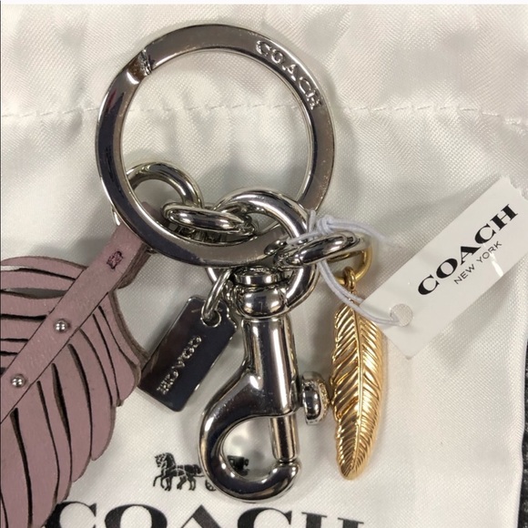 Coach | Accessories | Coach Multi Feather Bag Charm Key Fob | Poshmark